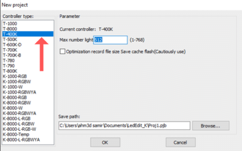 How to use LEDEdit-K Software with Online Controller
