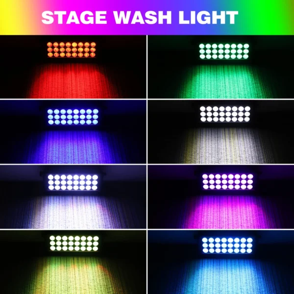Somspot RGBW 24 LED Wall Wash Color Mixing Rainbow Effect Stage Light ...